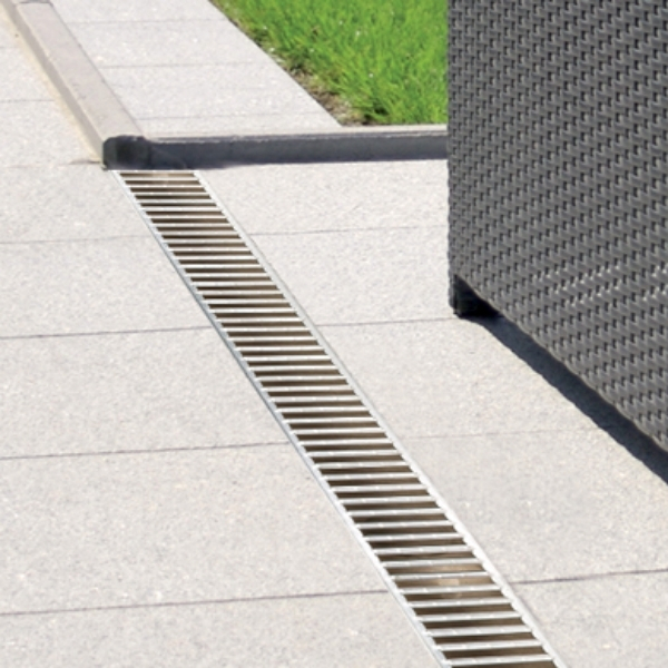 C L Jones. 47000 ACO 1M RAINDRAIN CONCRETE CHANNEL INC GALV GRID & FIXING