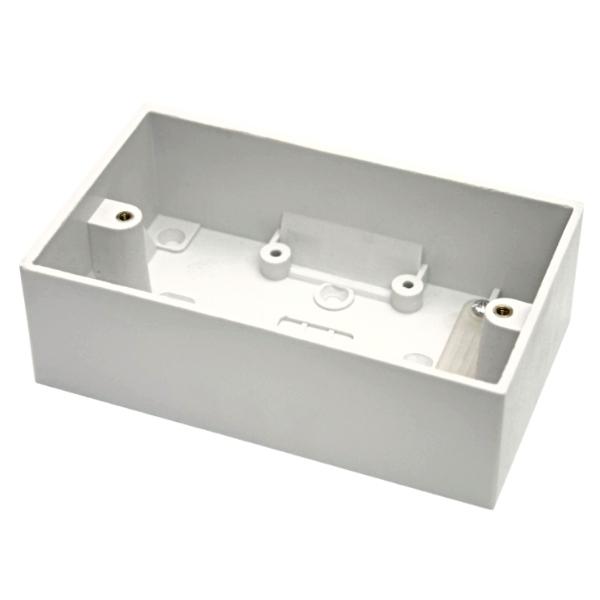 C L Jones. 2 GANG 47MM DEEP SURFACE MOUNTED BOX